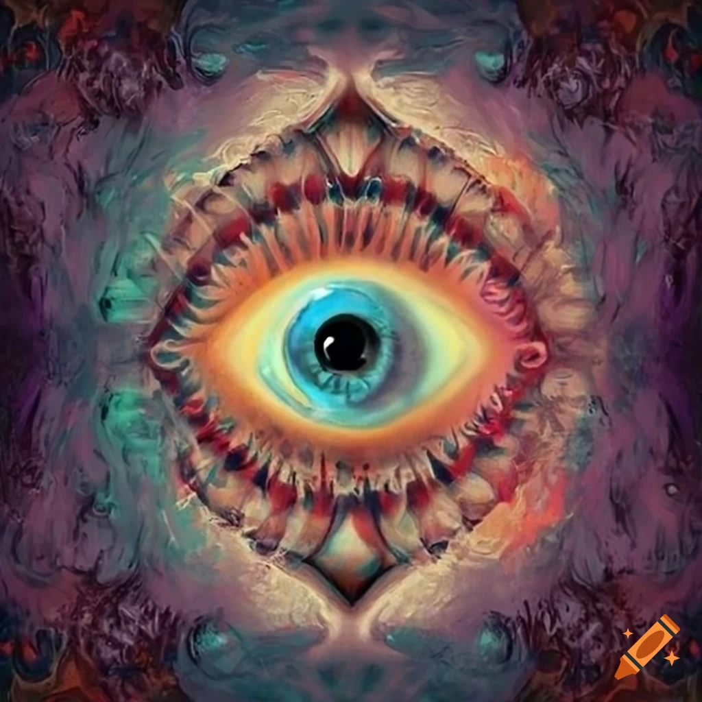 Abstract all-seeing eye