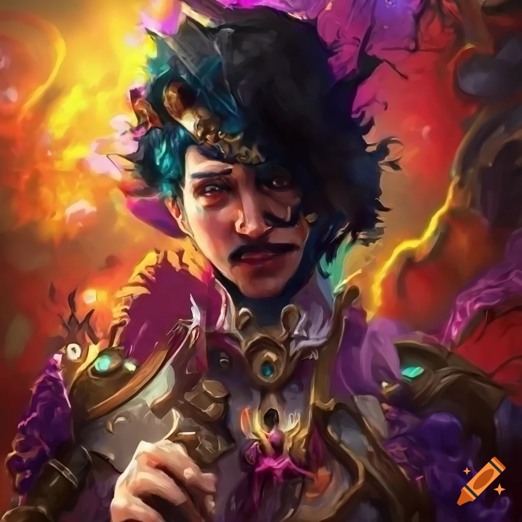 Maximalist Rococo, splash art, portrait of a guy, black haired male ...