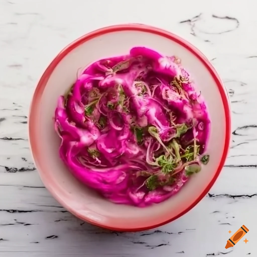 A delicious pink radish microgreen spread on Craiyon