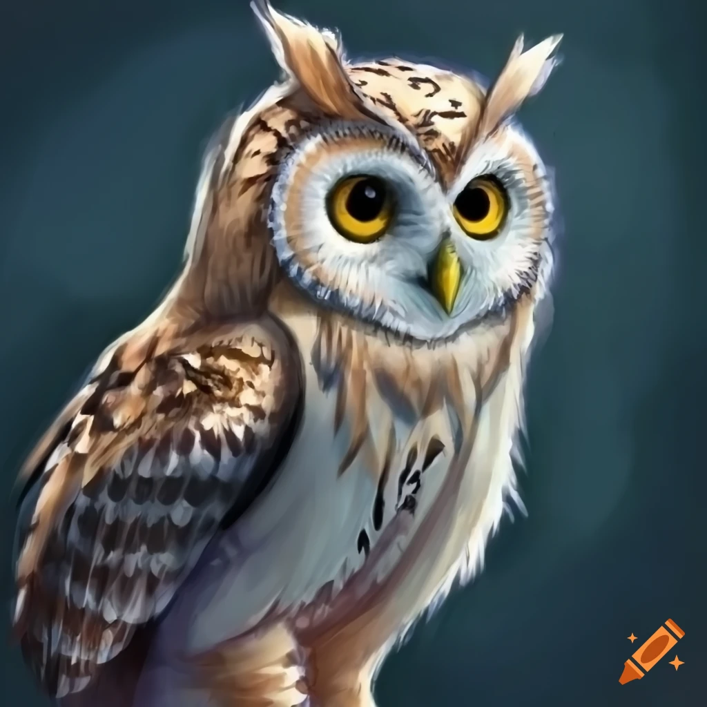 Derpy owl on Craiyon