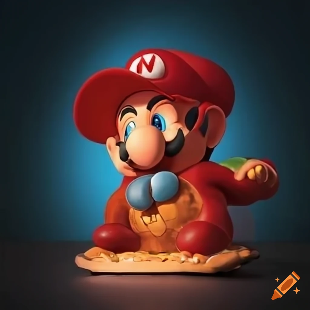 Mario eat spagetti