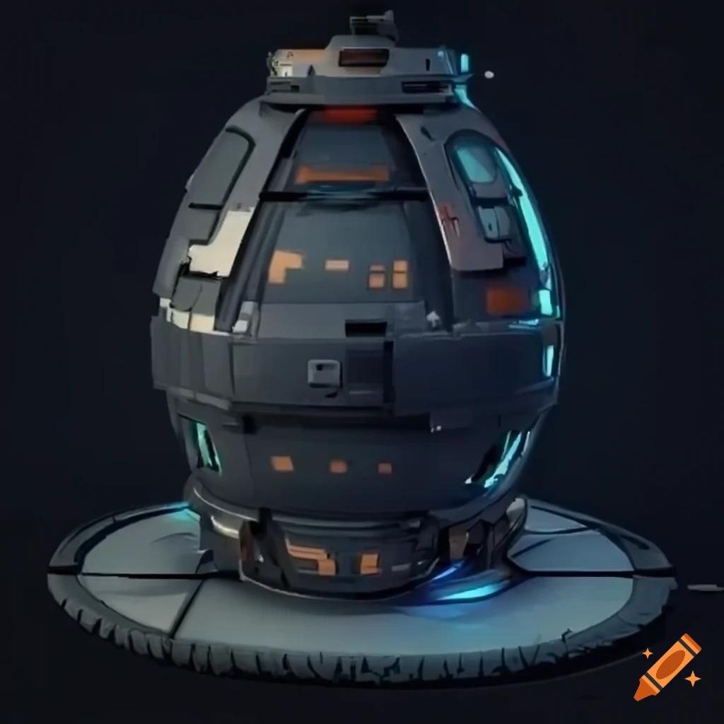 Suspended animation pod, scifi equipment, realistic shading, anime ...