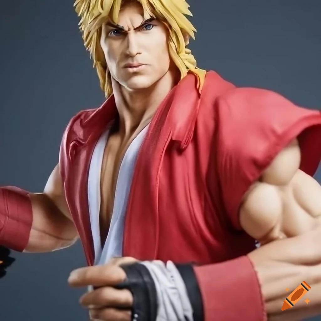 Ken Masters Close-up from Street Fighter by unreal engine 3d figure art ...