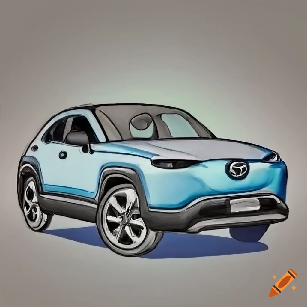 Mazda mx-30 art sketch