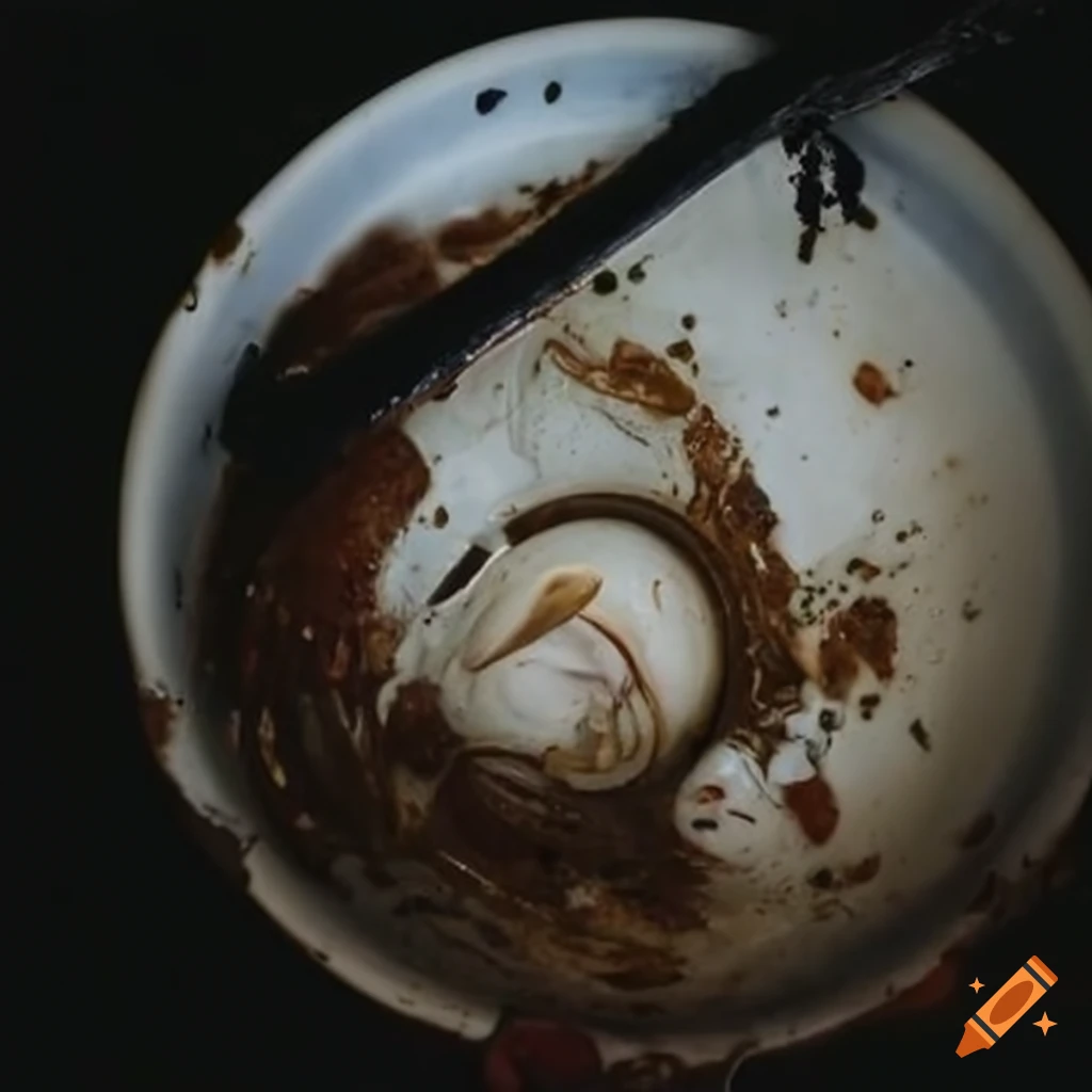 Disgusting bowl of sewage