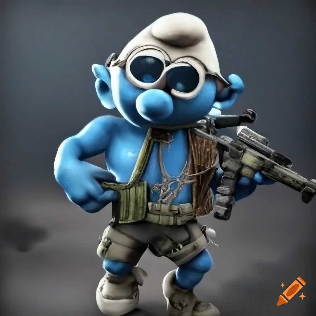 Blue skin ; post apocalypse , smurf warriors