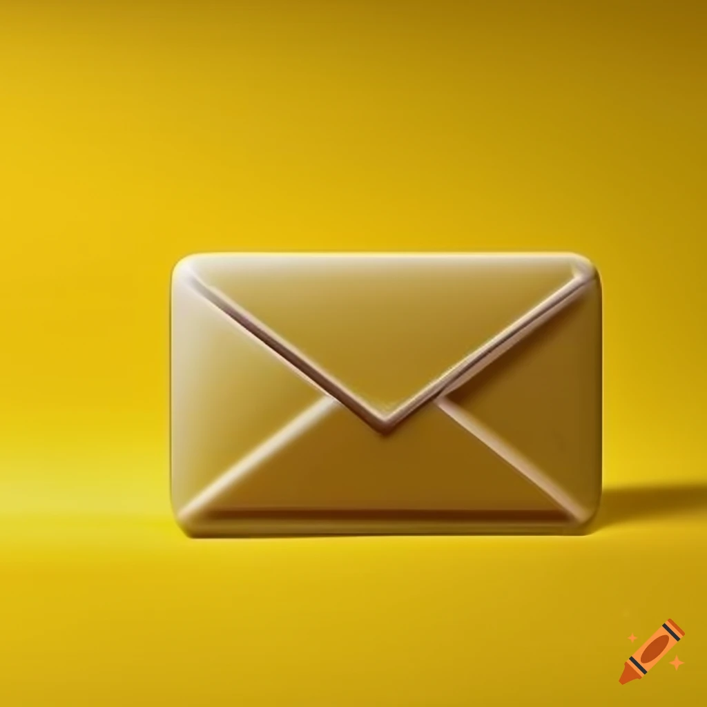 Email icon with a yellow background