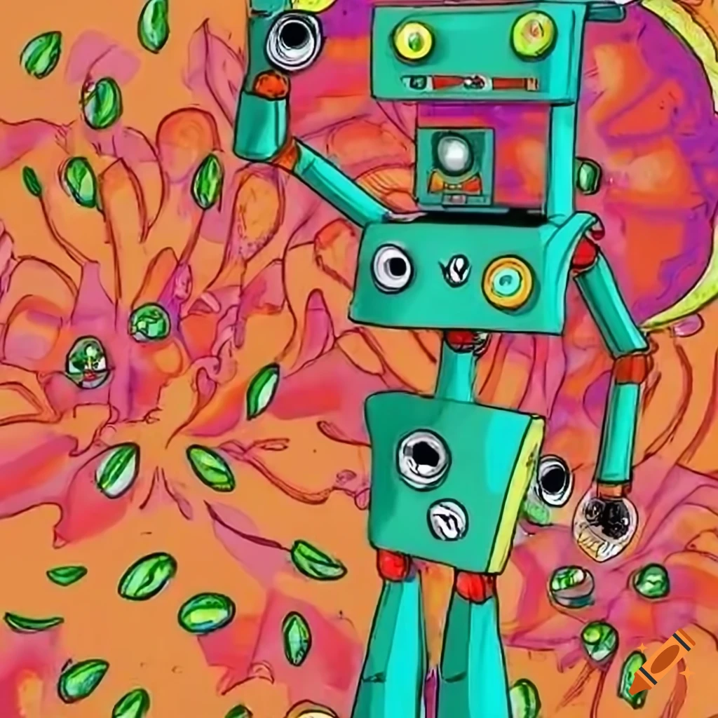 Watermelon robotic character in Watermelon Green: #77DD77 Watermelon ...