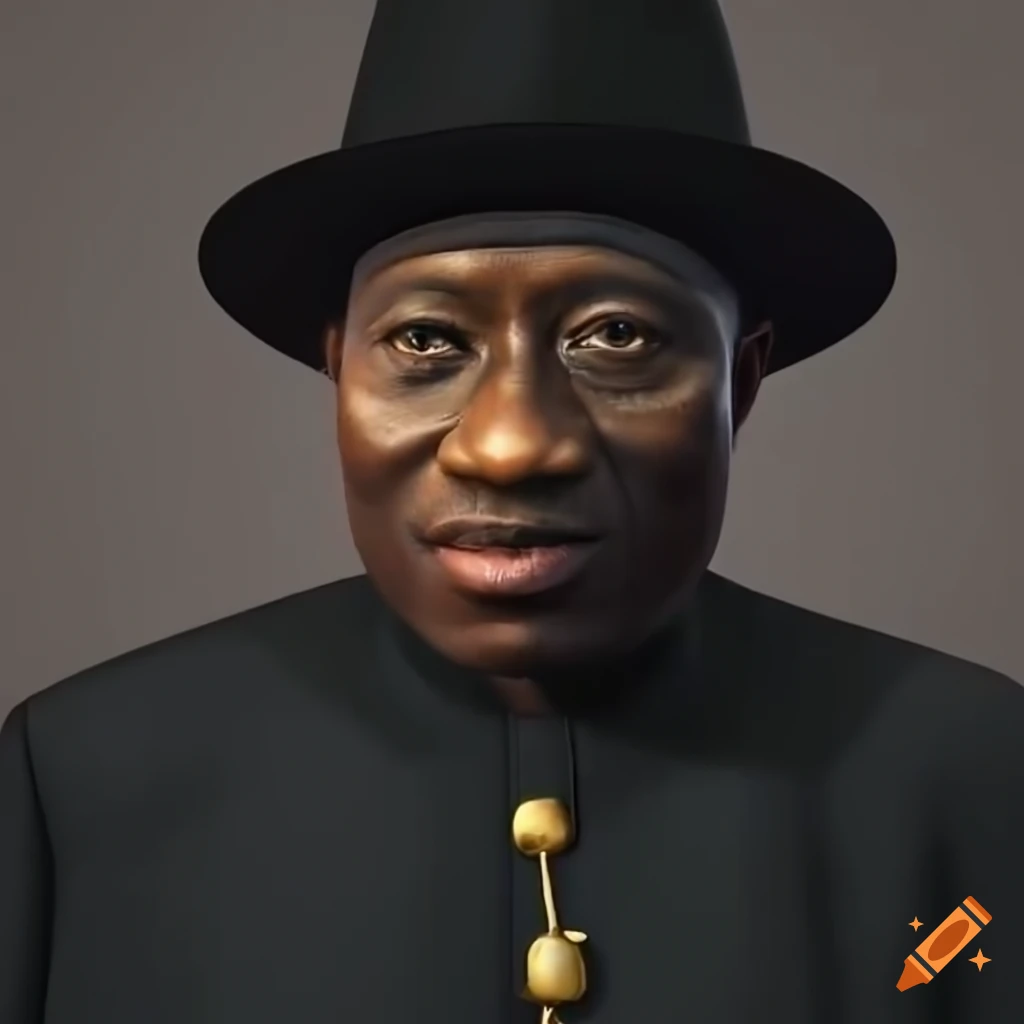 Visually stunning 3d cinematic portrait of president goodluck jonathan ...