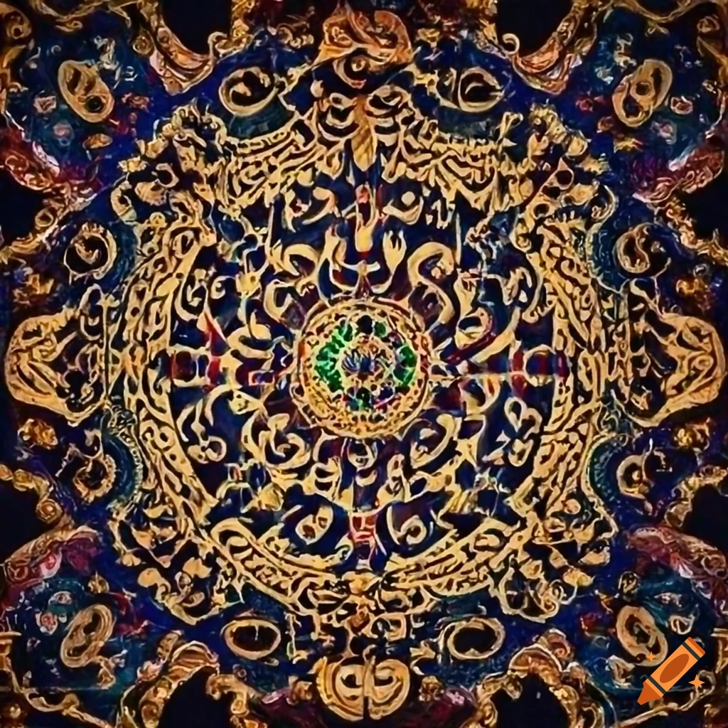 A beautiful calligraphic artwork of the name yusuf