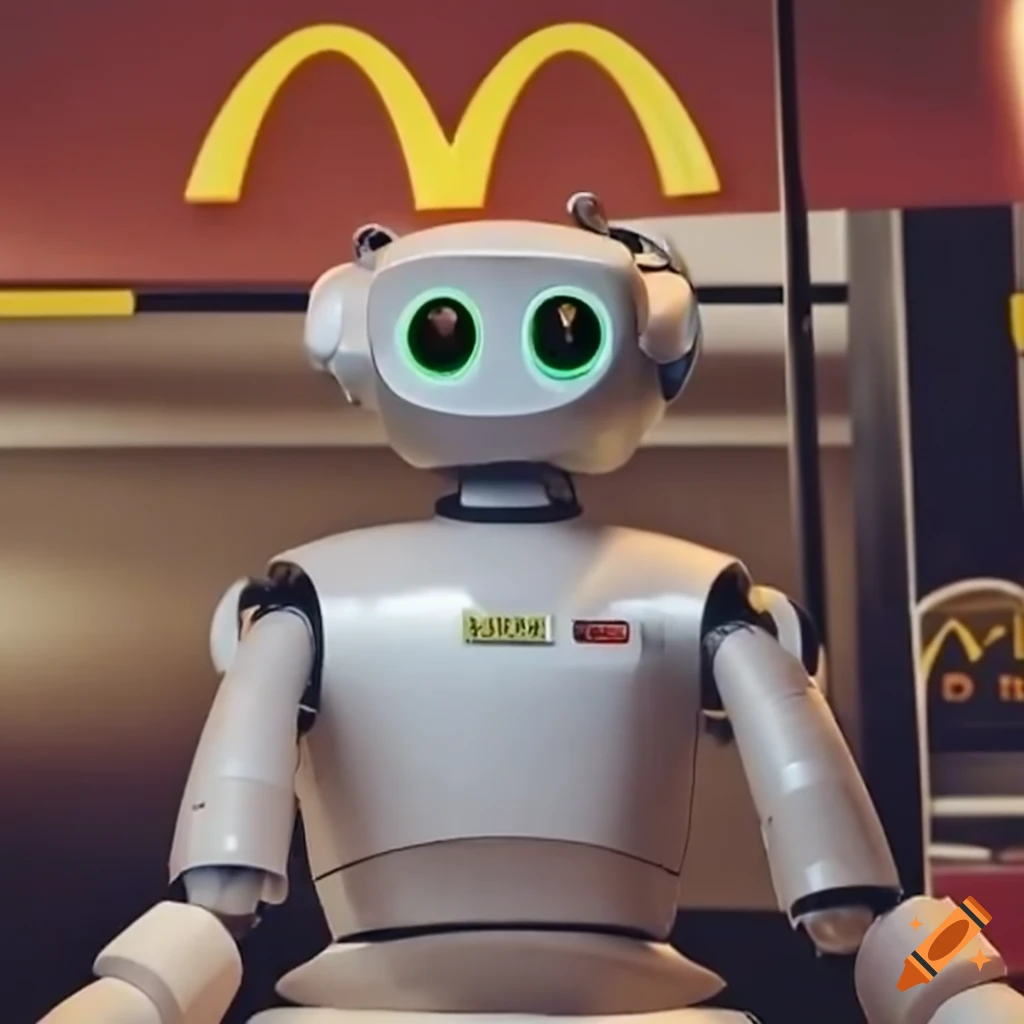 Mcdonald's as a robot on Craiyon