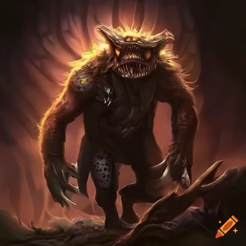 Unique fantasy world monster