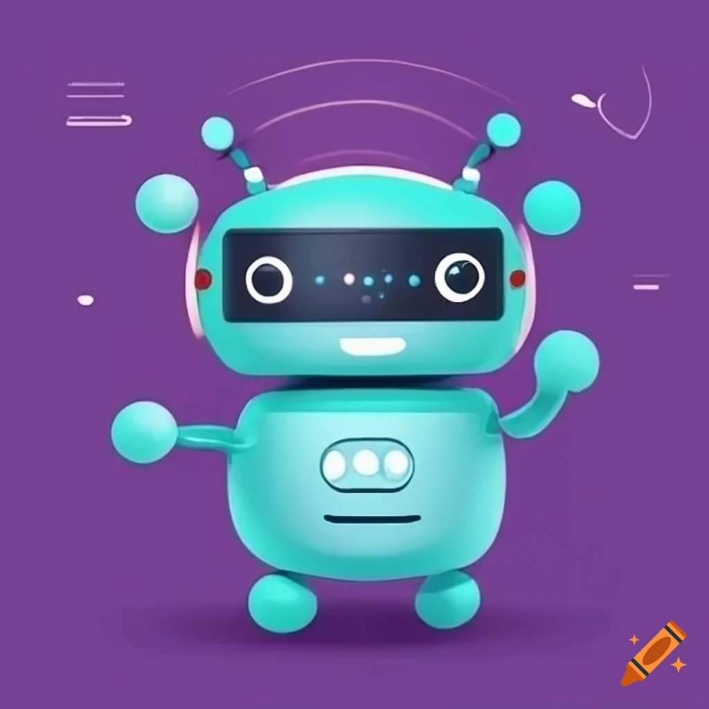 Friendly chatbot initiating conversation with a cheerful greeting on ...