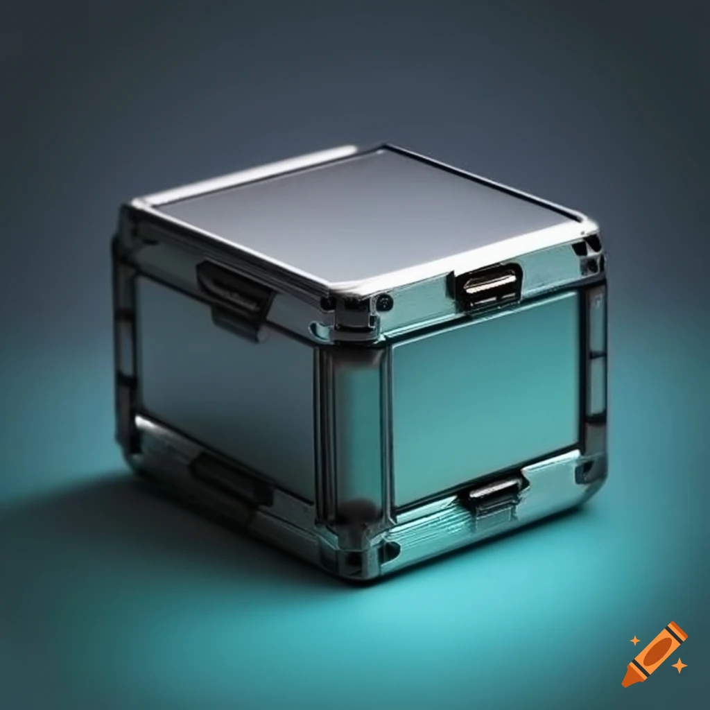 Sci-fi box metal rectangle