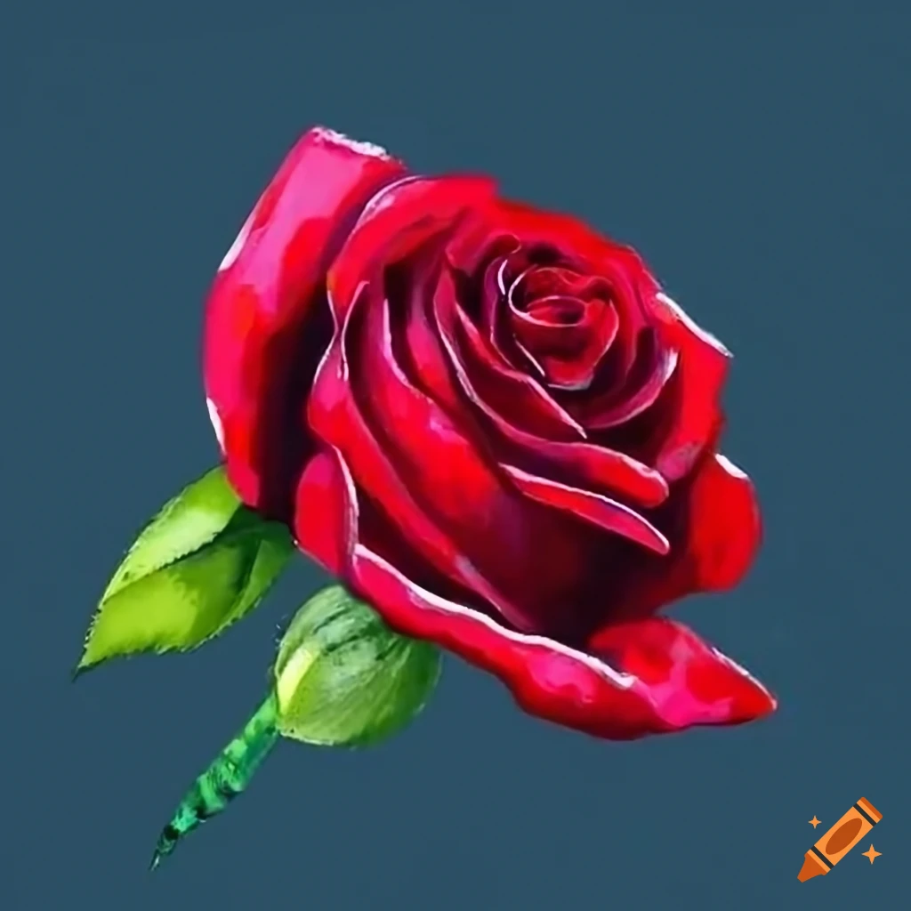 Cute little red rose