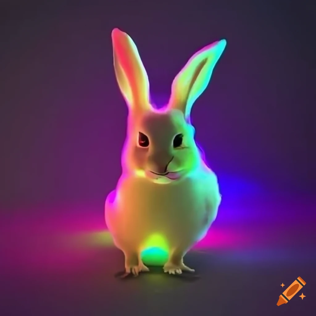 A Rabbit and a duck dancing together in Asymptotic ultraised glow from ...