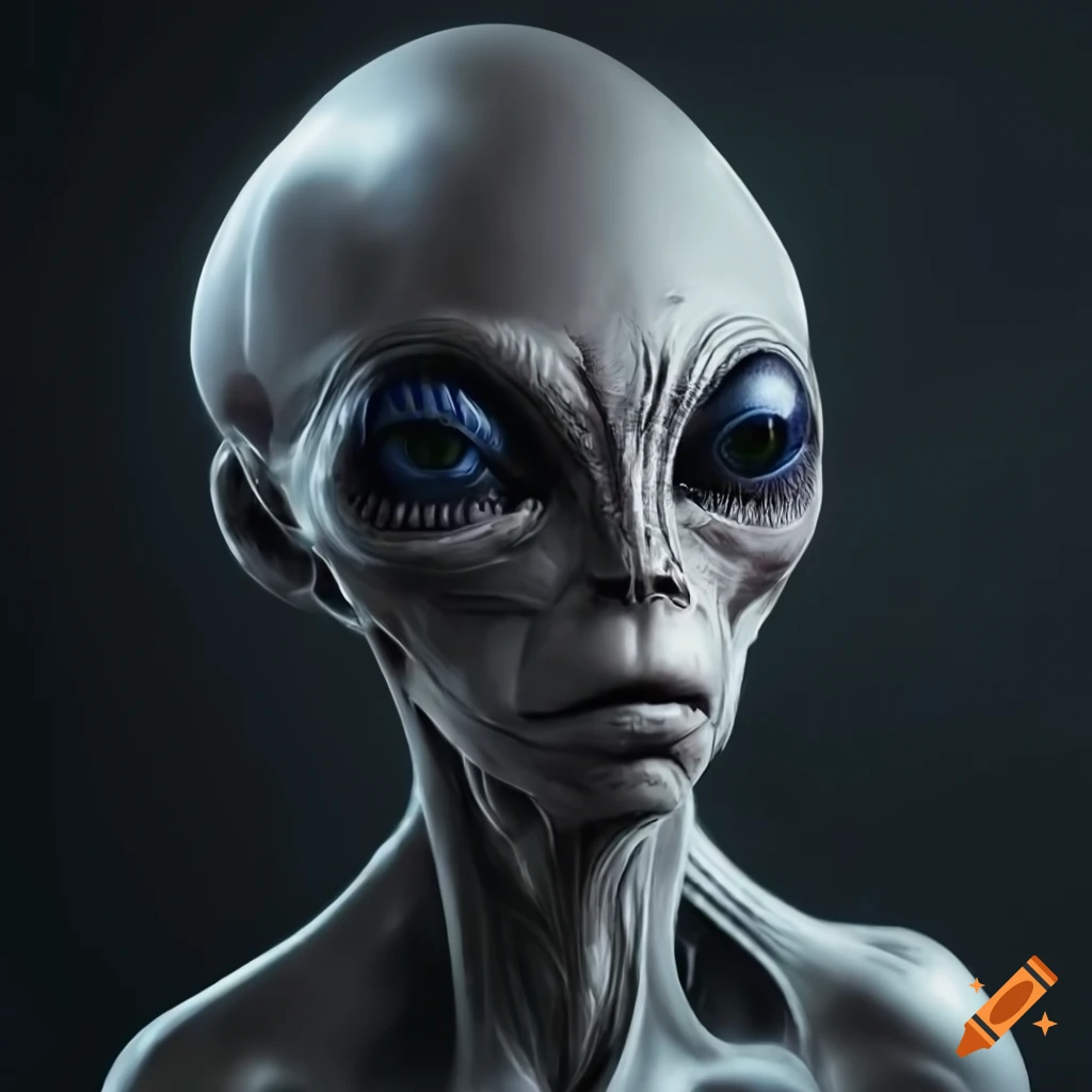 Hyper detailed alien