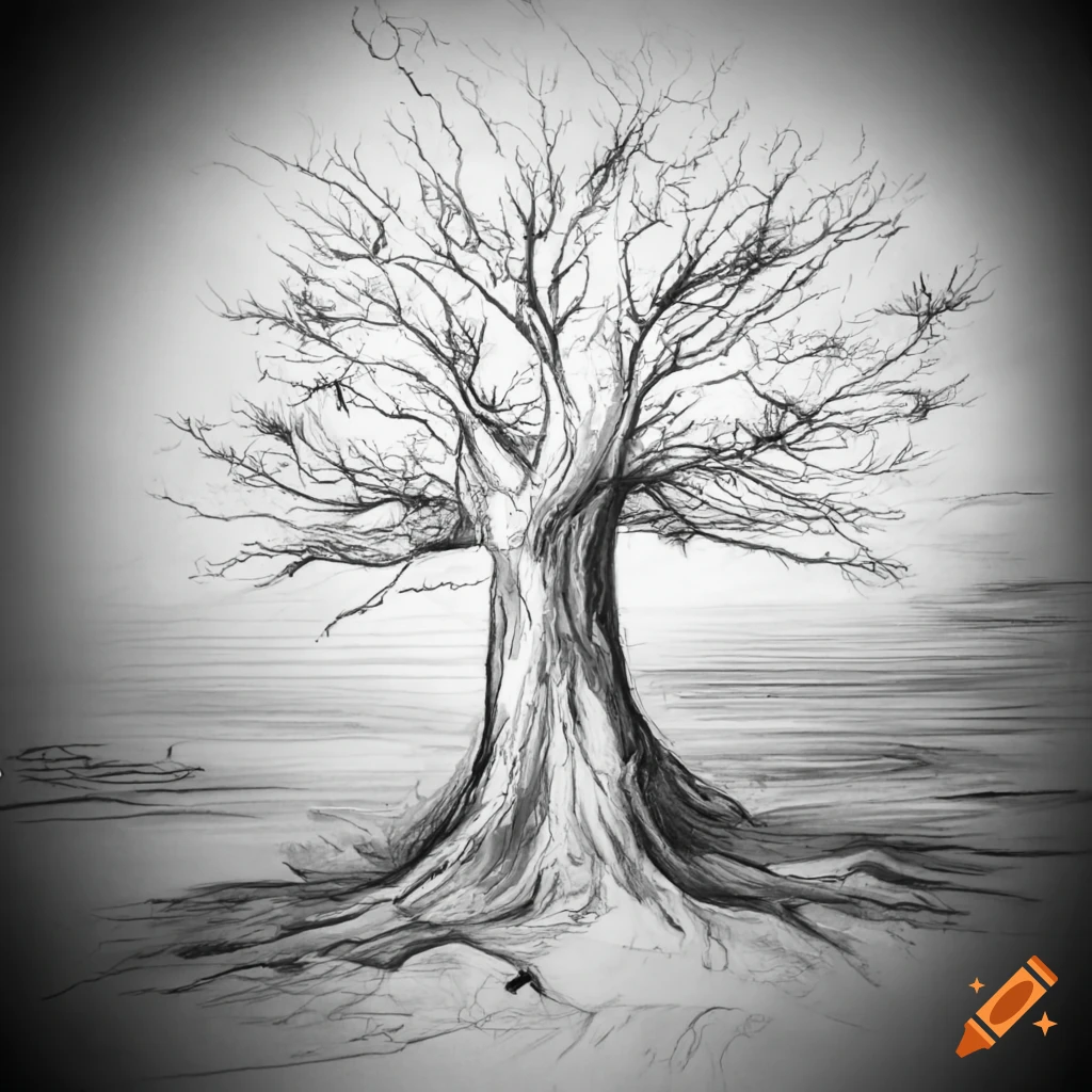 A tree with personality on Craiyon