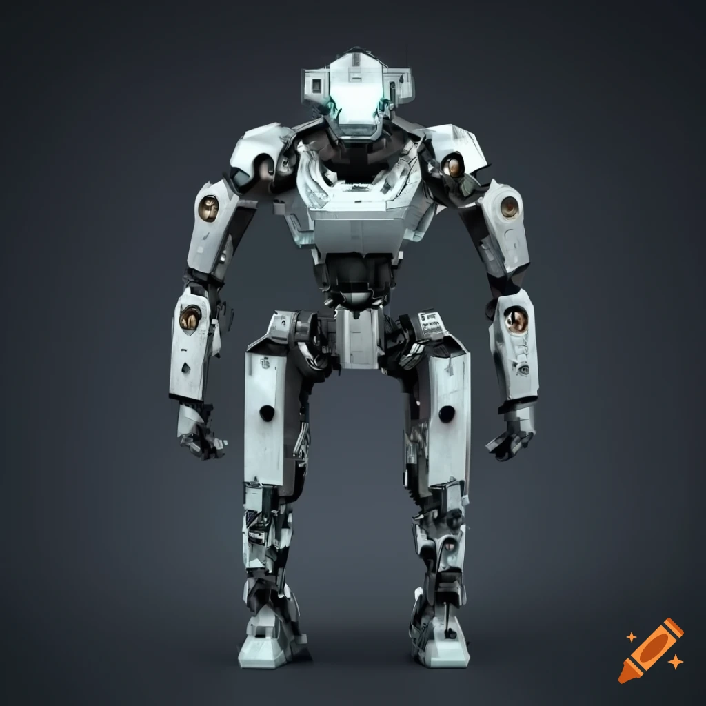 A mecha robot 3d photorealistic