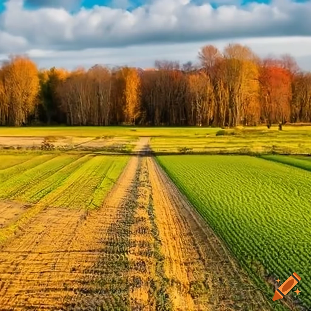 Farm landscape on Craiyon