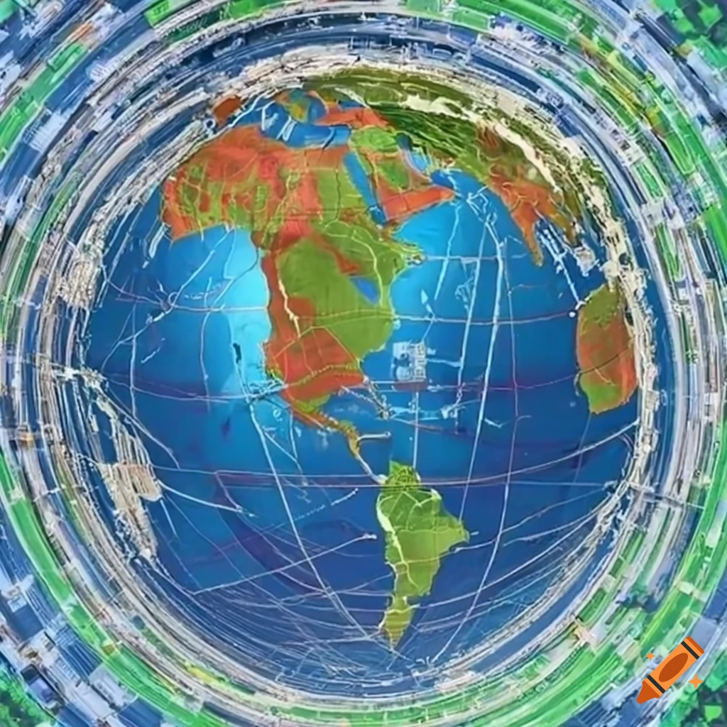 Global data network connecting continents