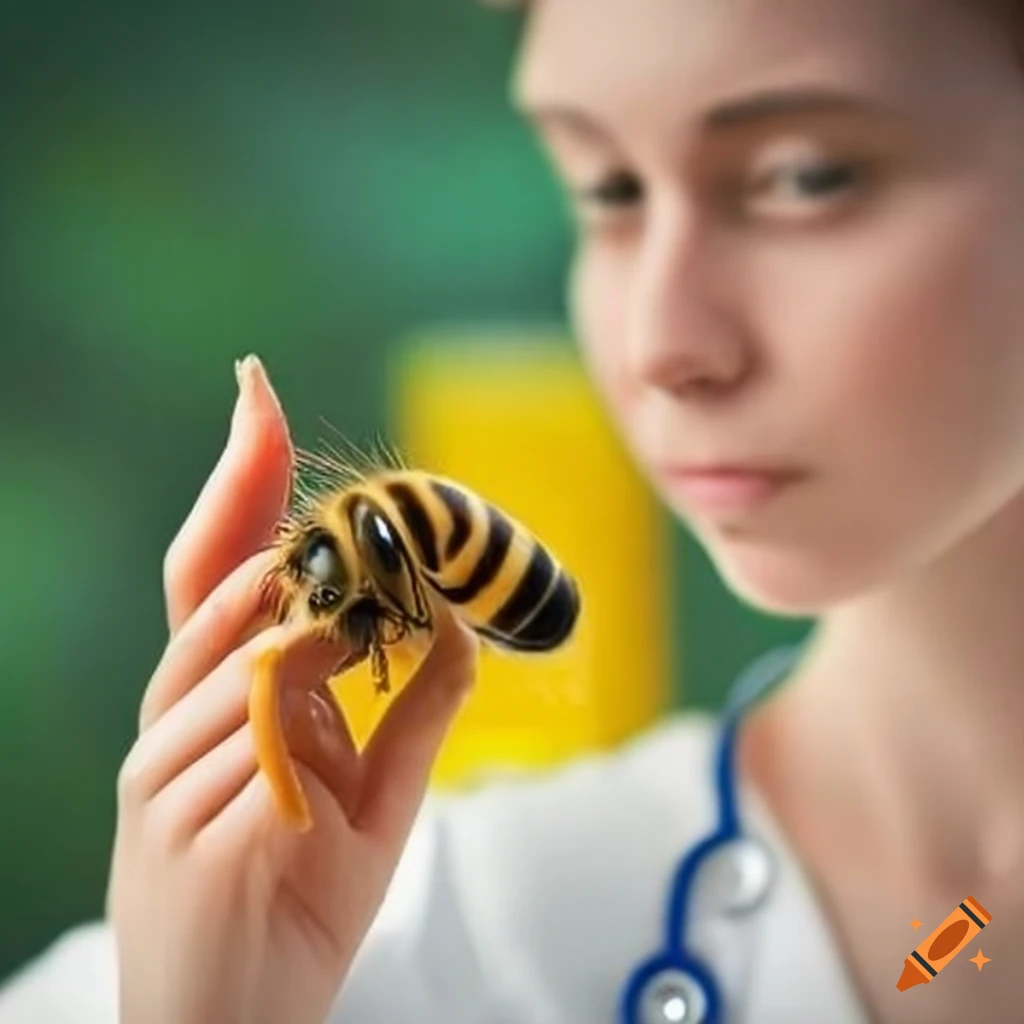 Bee nurse in hospital on Craiyon