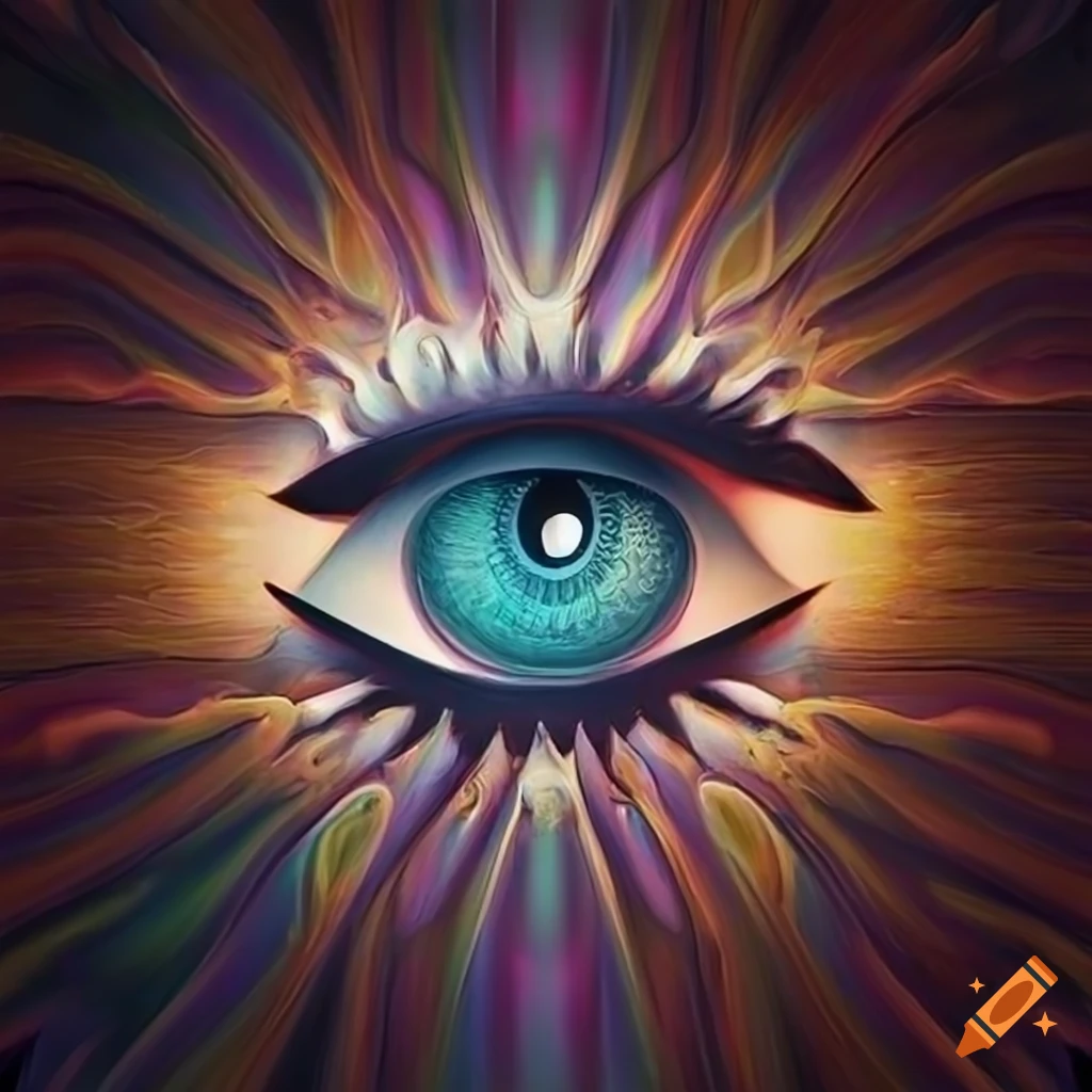 Abstract all-seeing eye