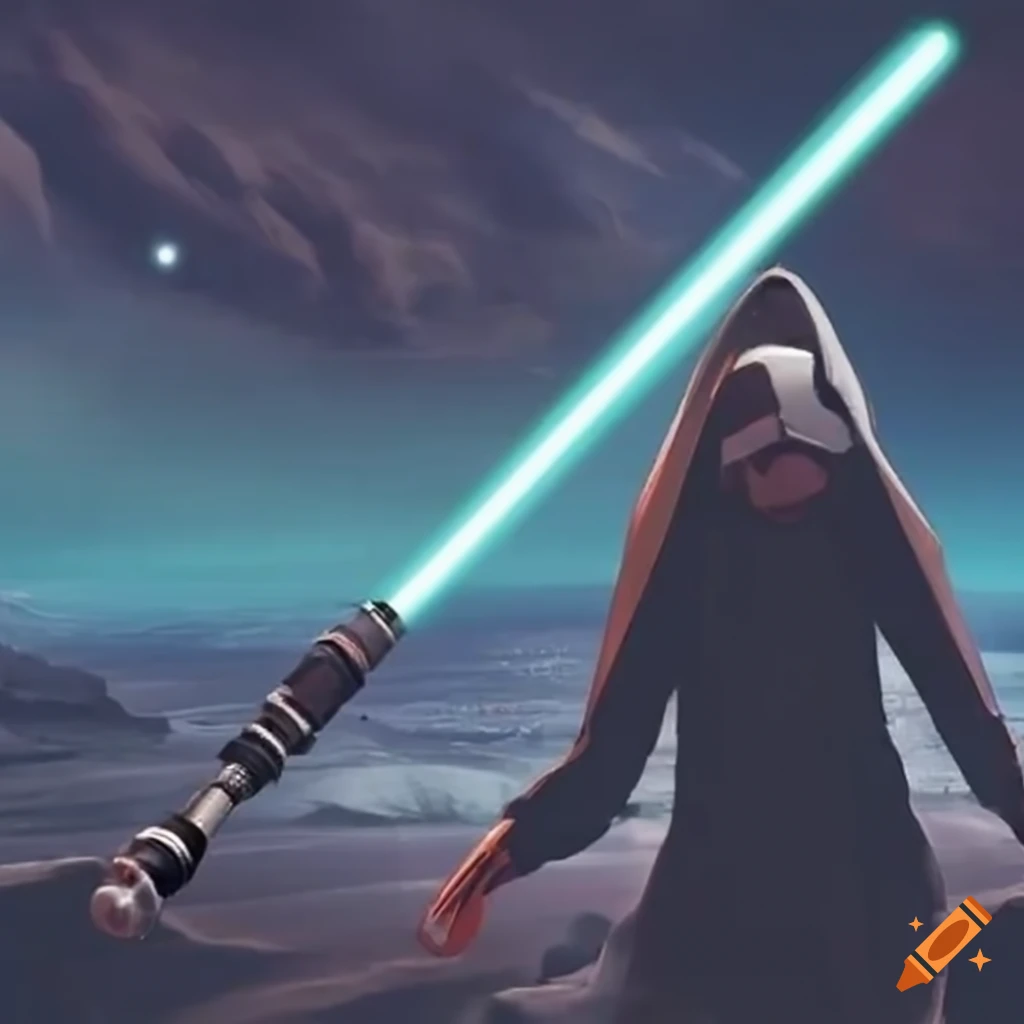 Space, future, lightsaber, hoverboard on Craiyon