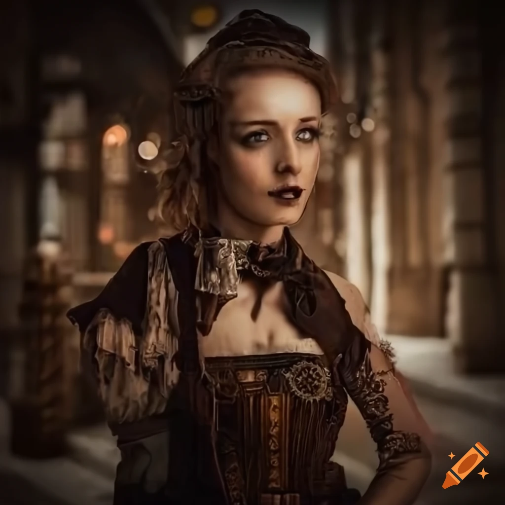 Victorian steampunk city