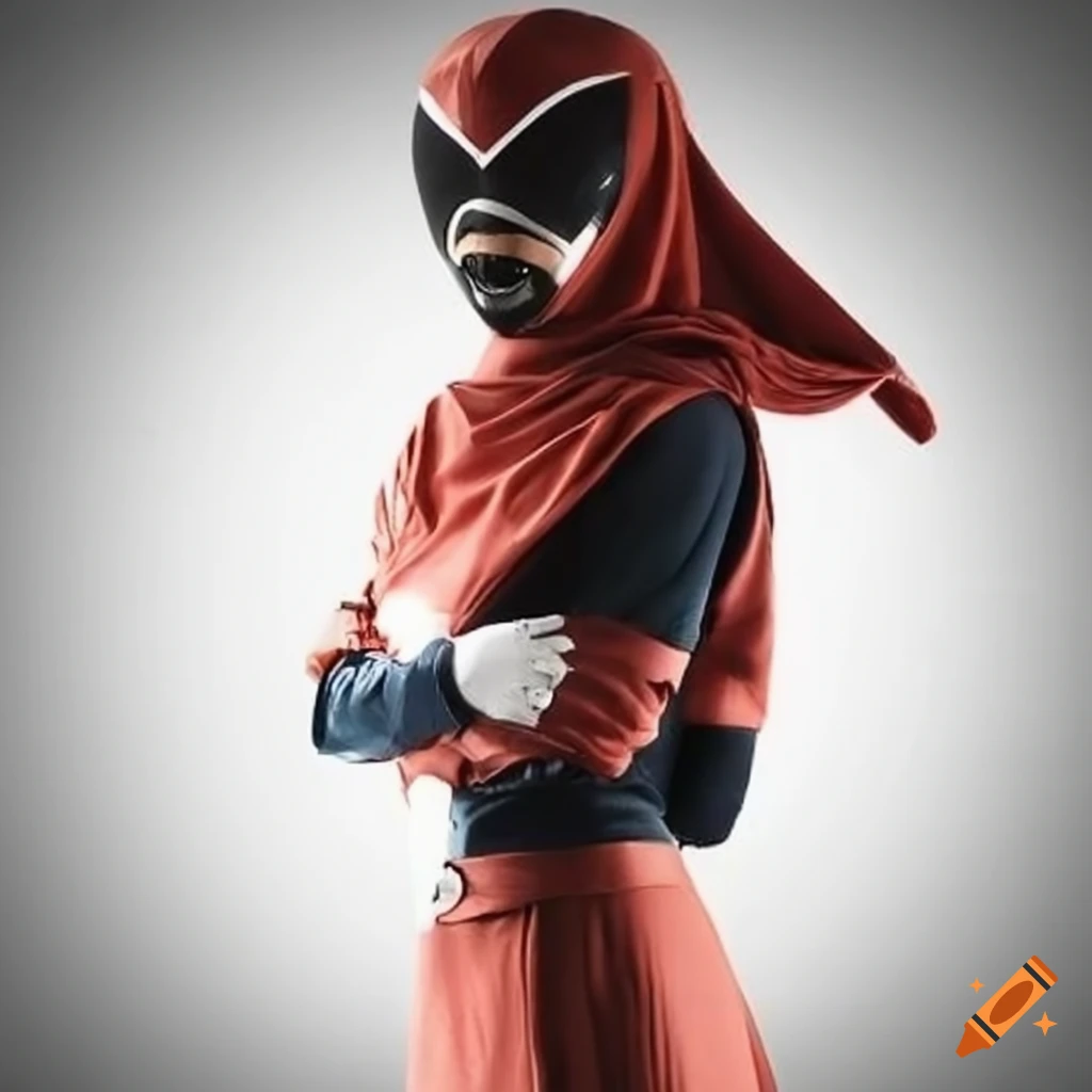 Hijab power ranger on Craiyon