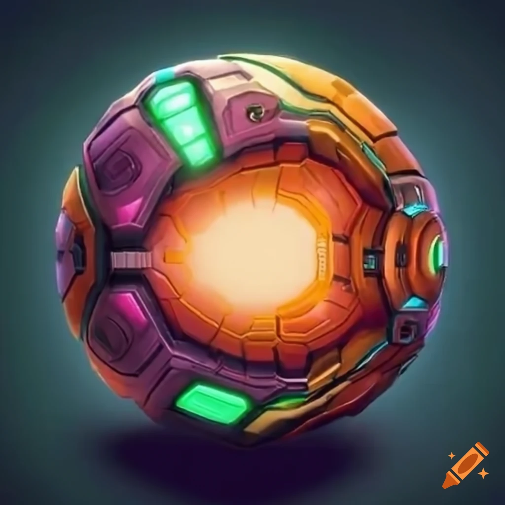 Metroid morph ball cyberpunk