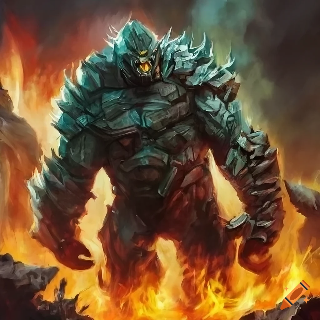 Engulfed In Flames Cartoon