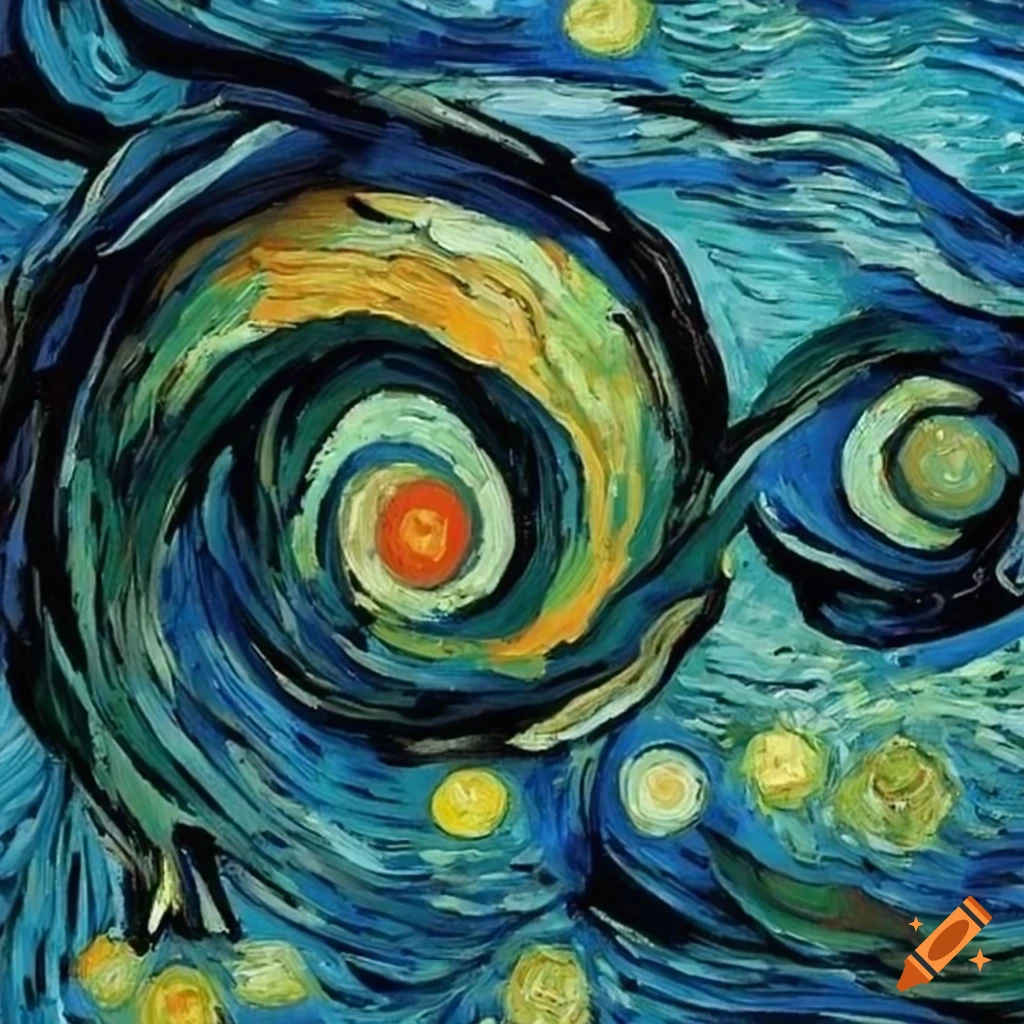 Abstract geometry by van gogh on Craiyon