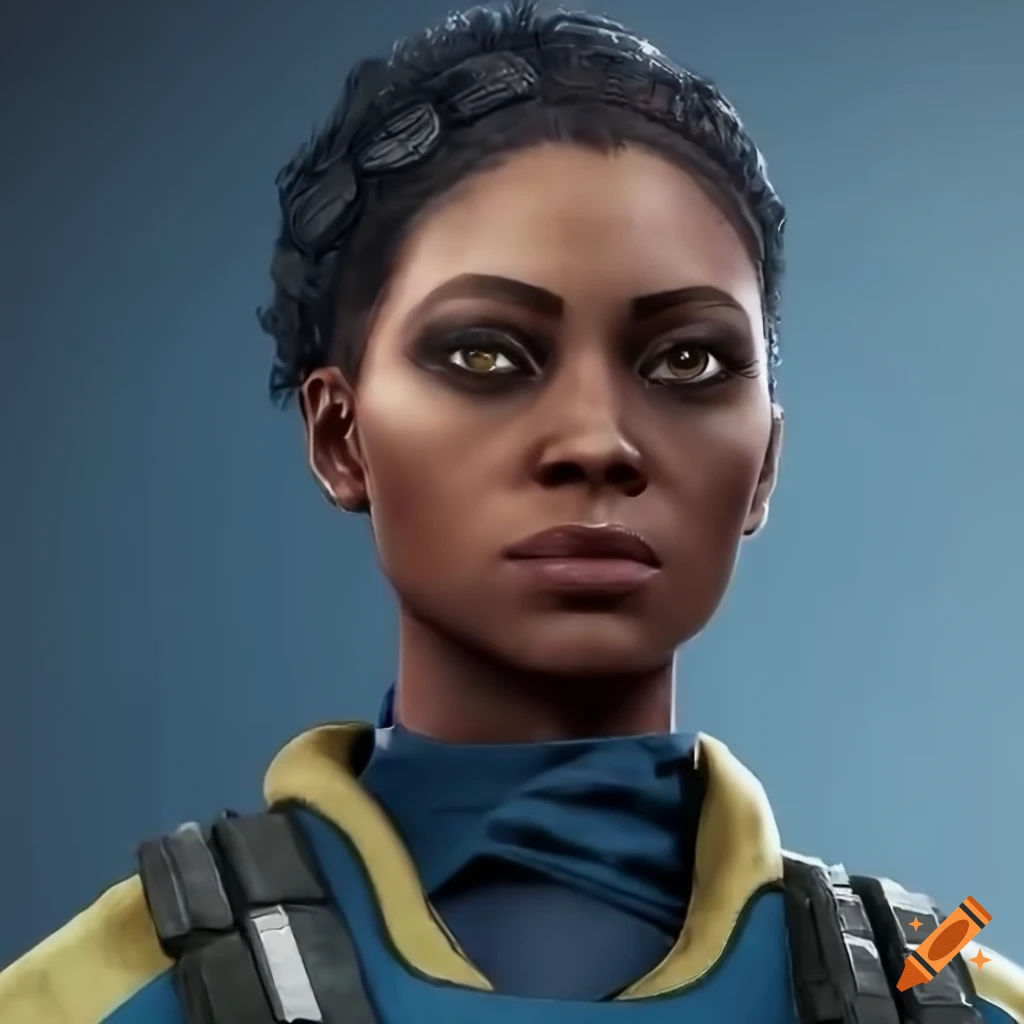 Melusi from the game Rainbow Six Siege, placing device on ground, black ...