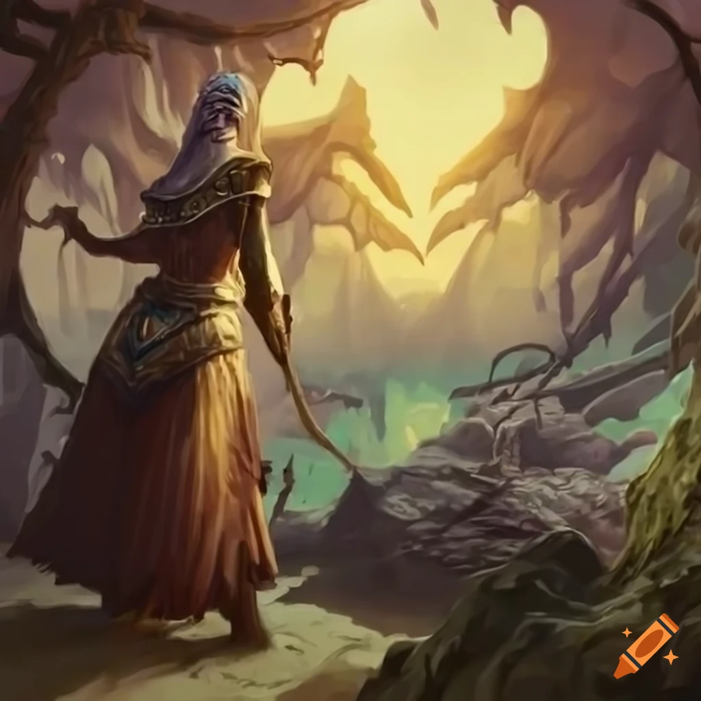 A breath-taking fantasy artwork with mythical characters and magical ...