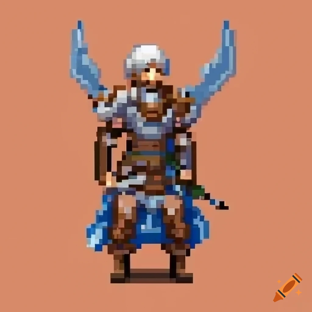 Pixel art Sprite sheet for top down character. The character is a ...