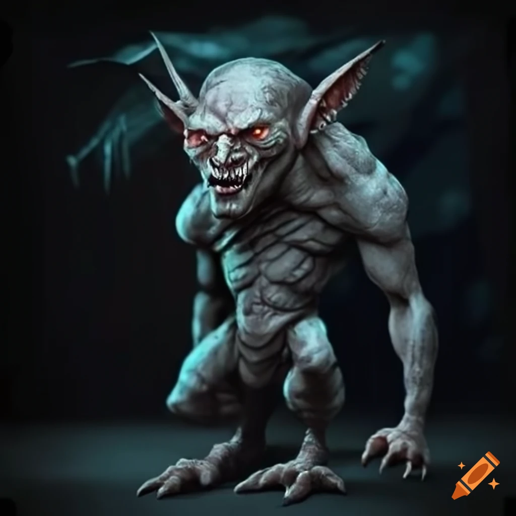 Grey goblin creature