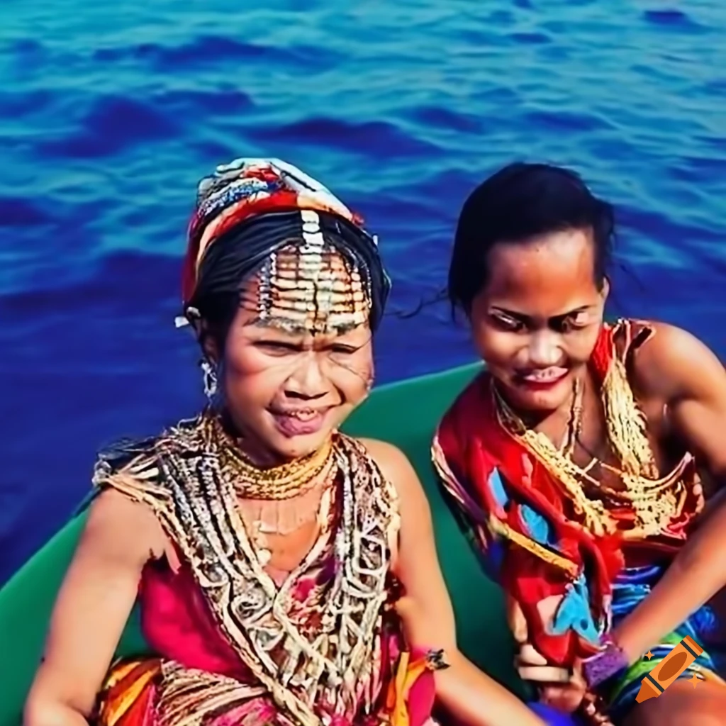 Bajau ocean tribe on Craiyon
