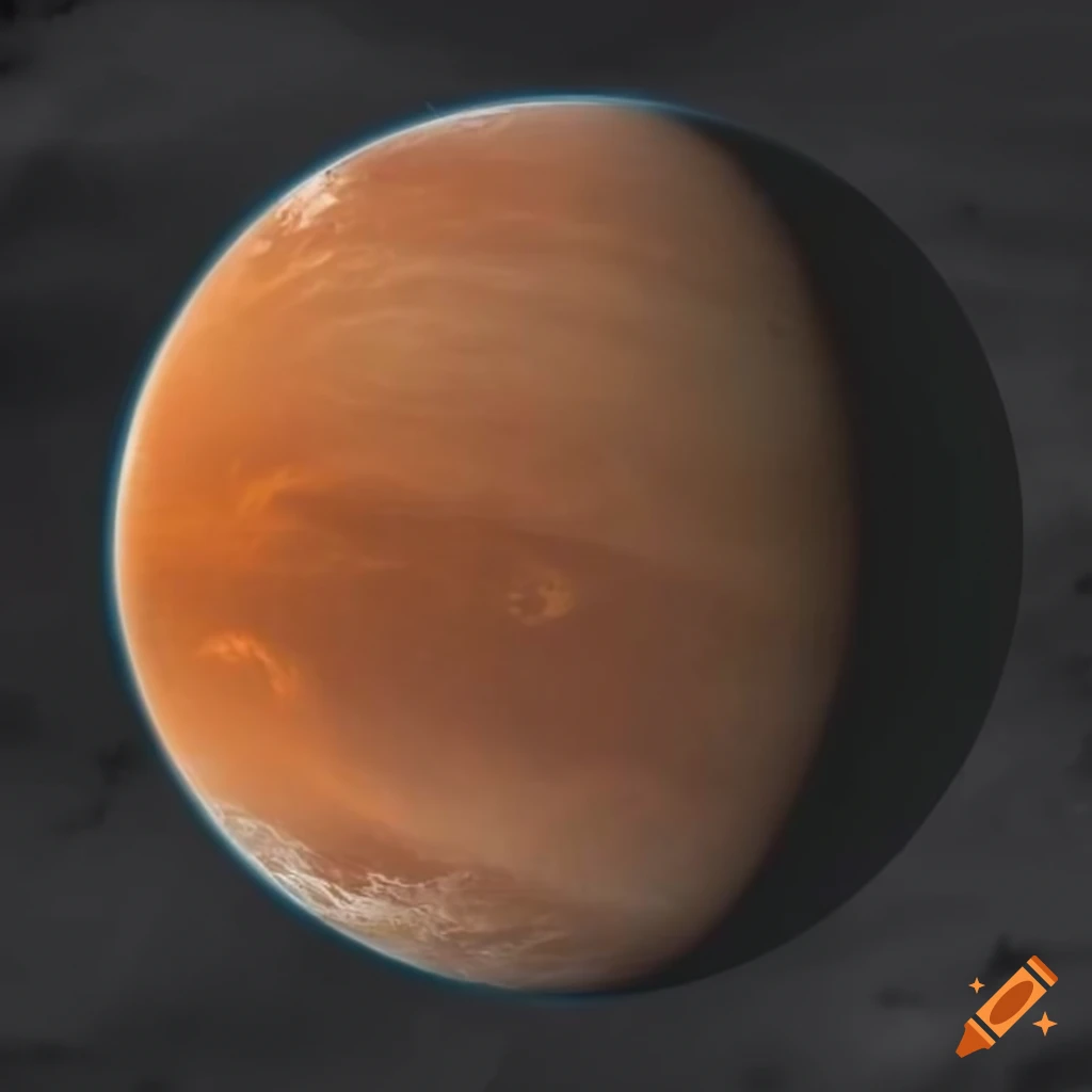 Orange and brown planet, full frame picture