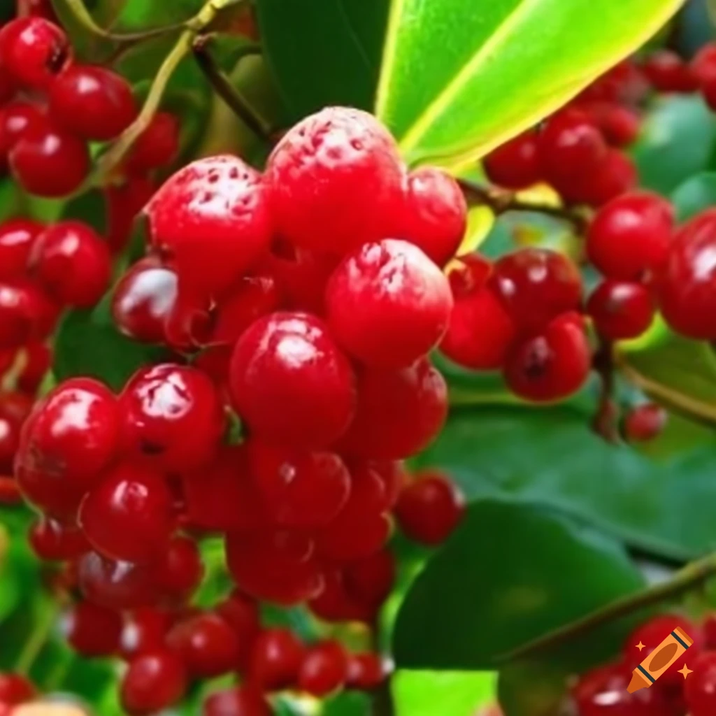 Red ohelo or akia berries