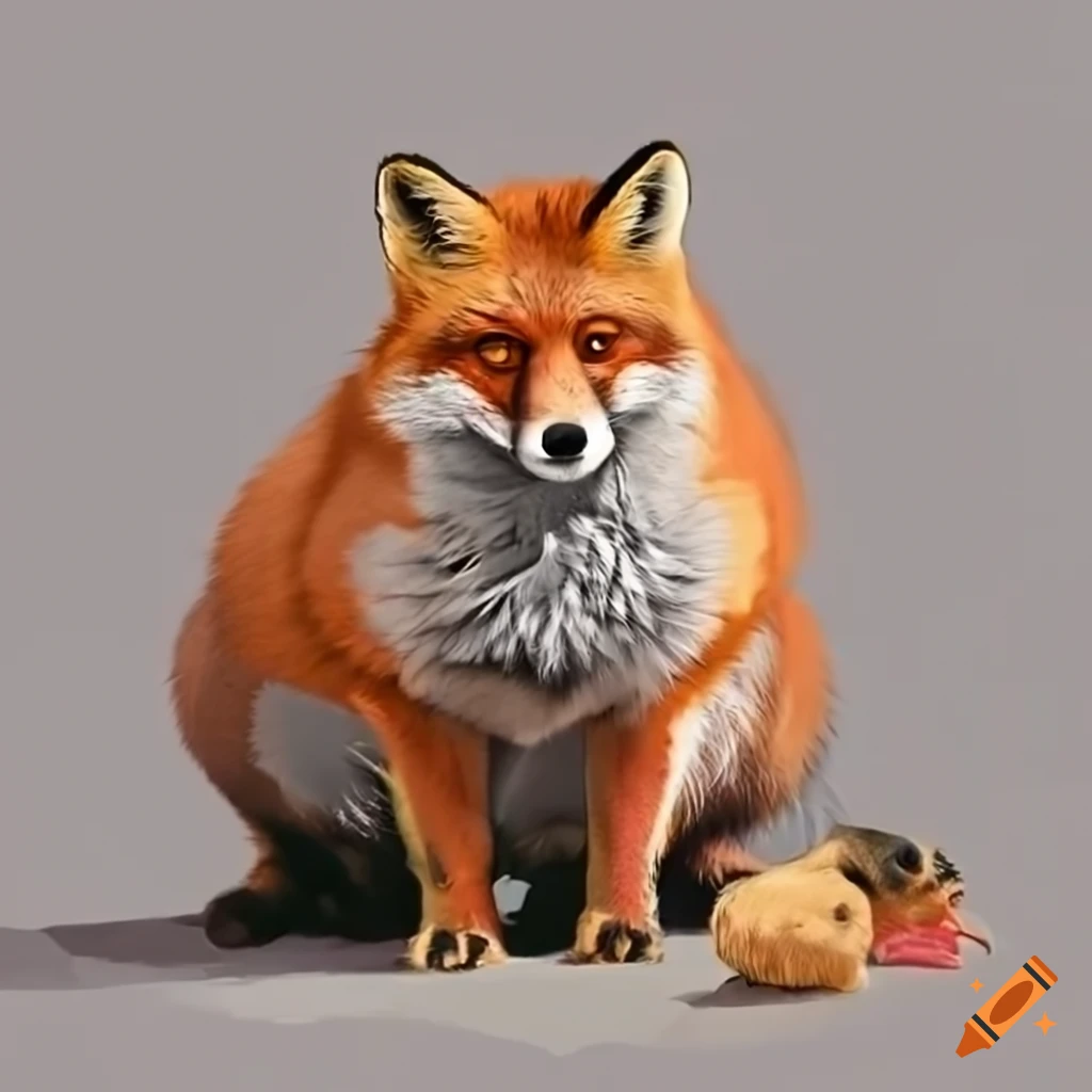 Very fat fox in the world, chunky