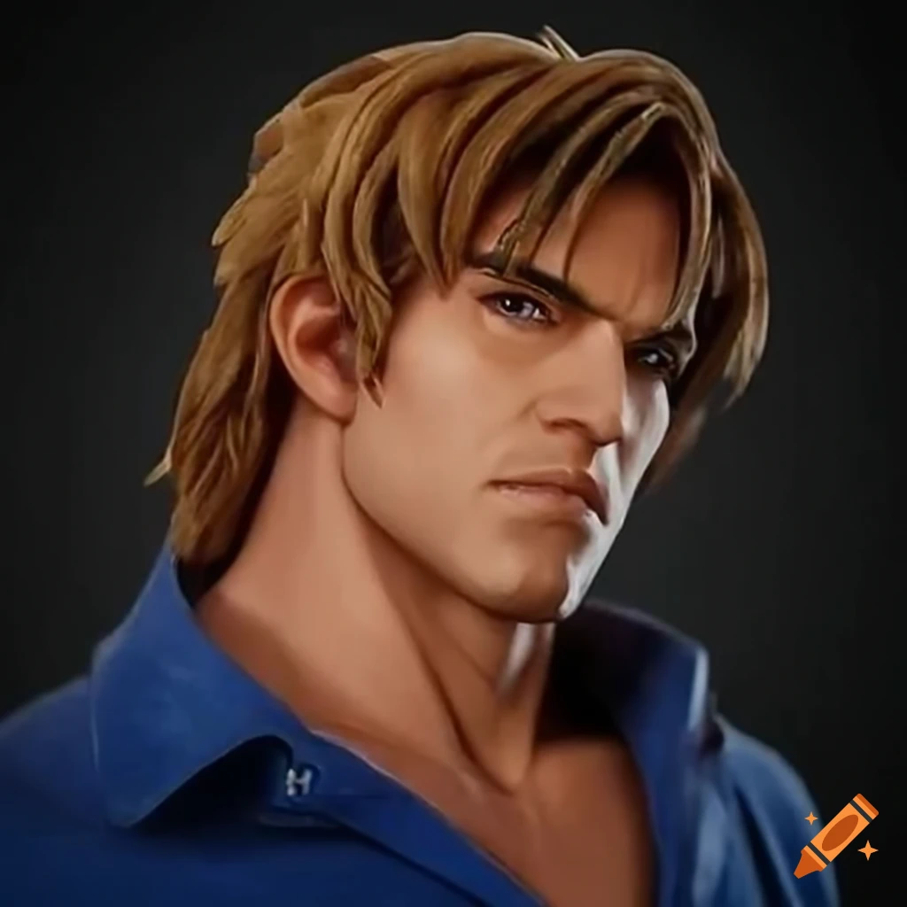 Ken Masters Close-up from Street Fighter by unreal engine realistic ...