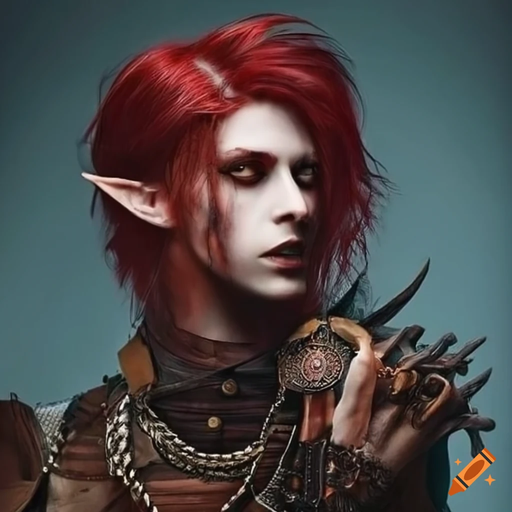 Man men vampire beauty feary rockstar steampunk gothig warrior red ...