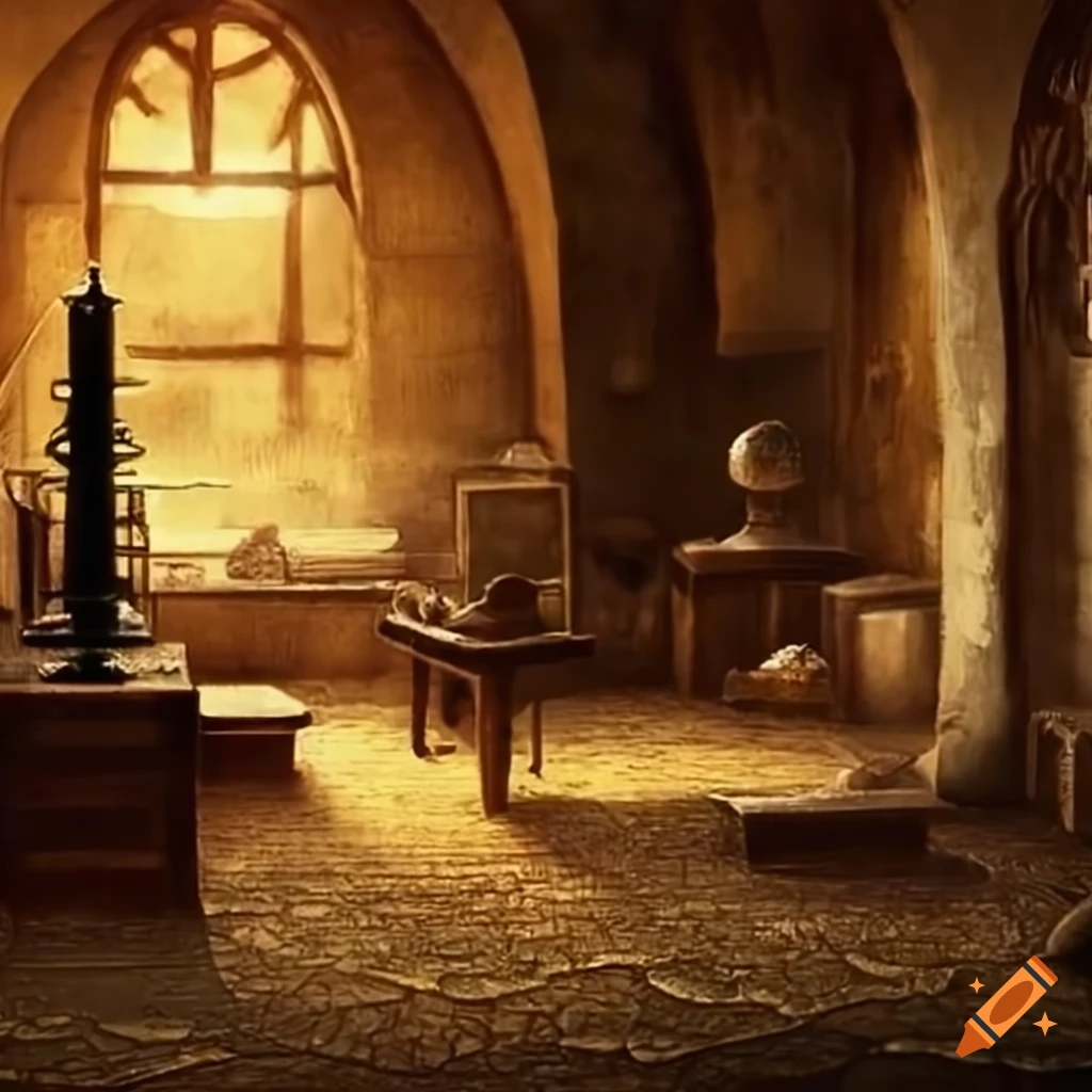 The background of a medieval lab