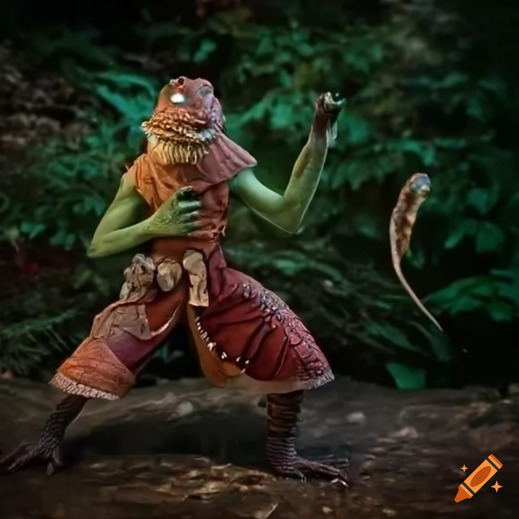 Lizardfolk monk dnd mystical