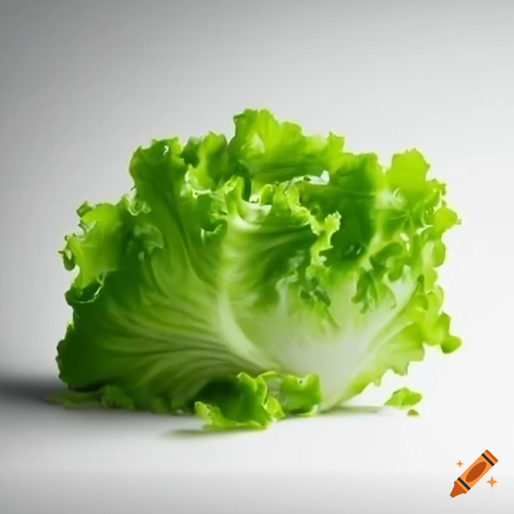 Create a picture of fresh lettuce leaves