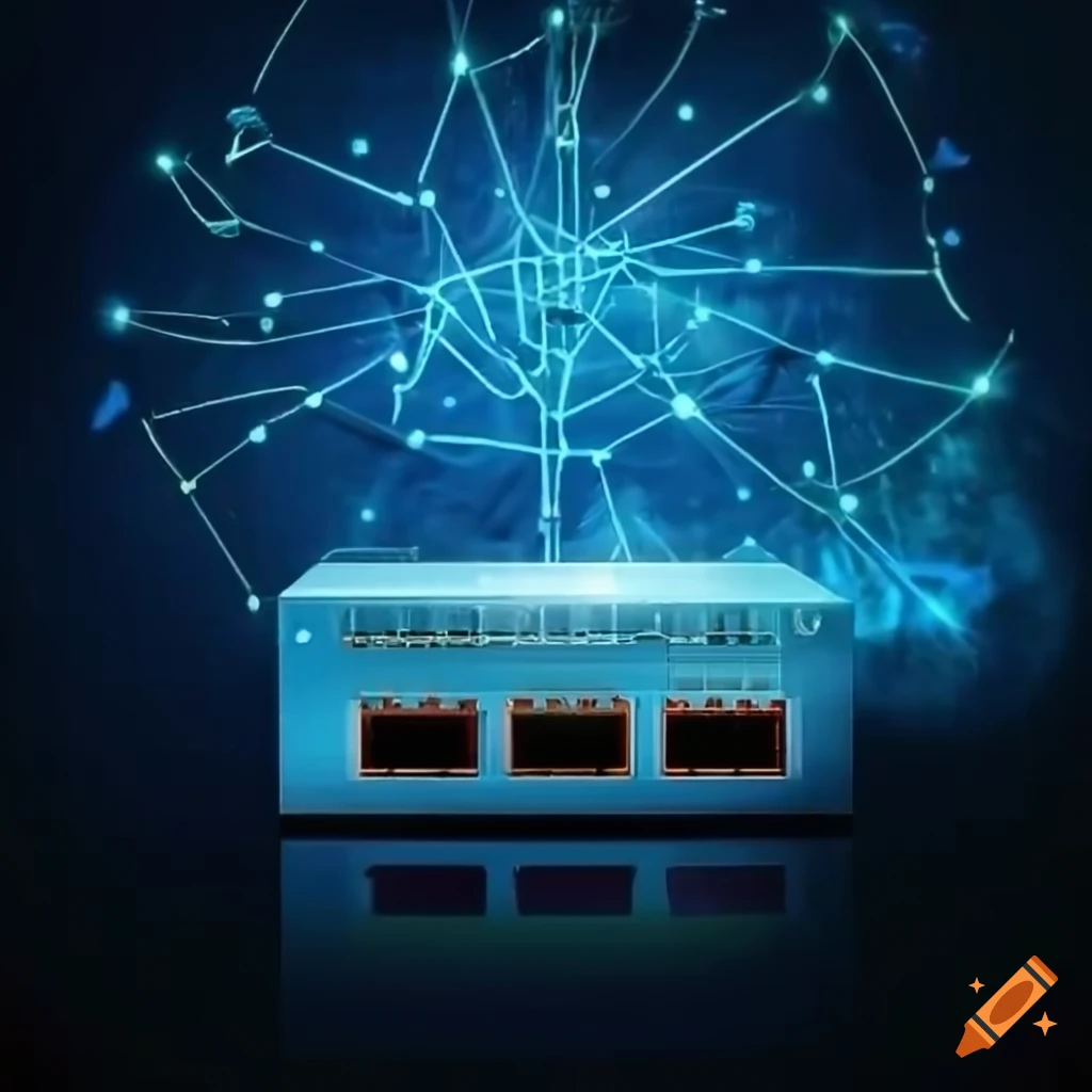 A high-tech network firewall with copper sfp modules