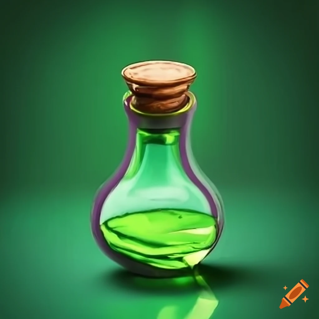 Green potion on Craiyon