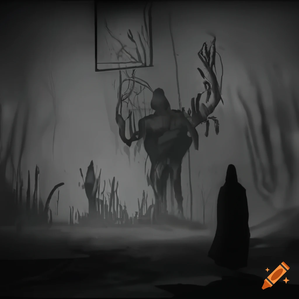 Mysterious YouTube banner with creepy vibes, in Unreal Engine 5:1 ...