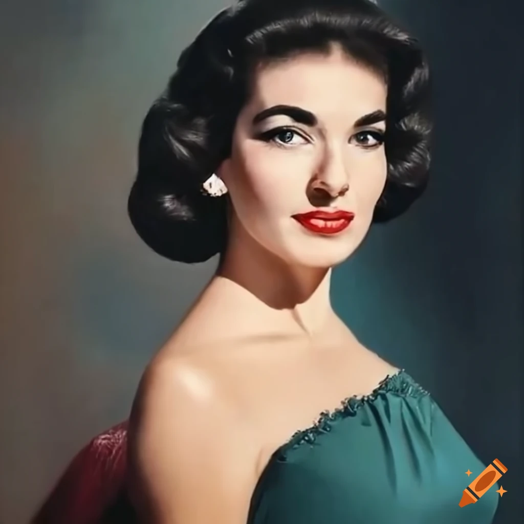 A breathtaking artistic portrayal of young maria callas, ultra ...